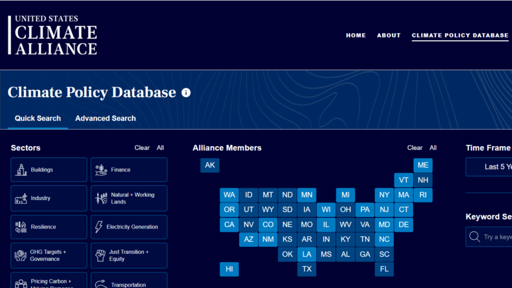 U.S. Climate Alliance Launches New Website, First-of-its-Kind Climate ...